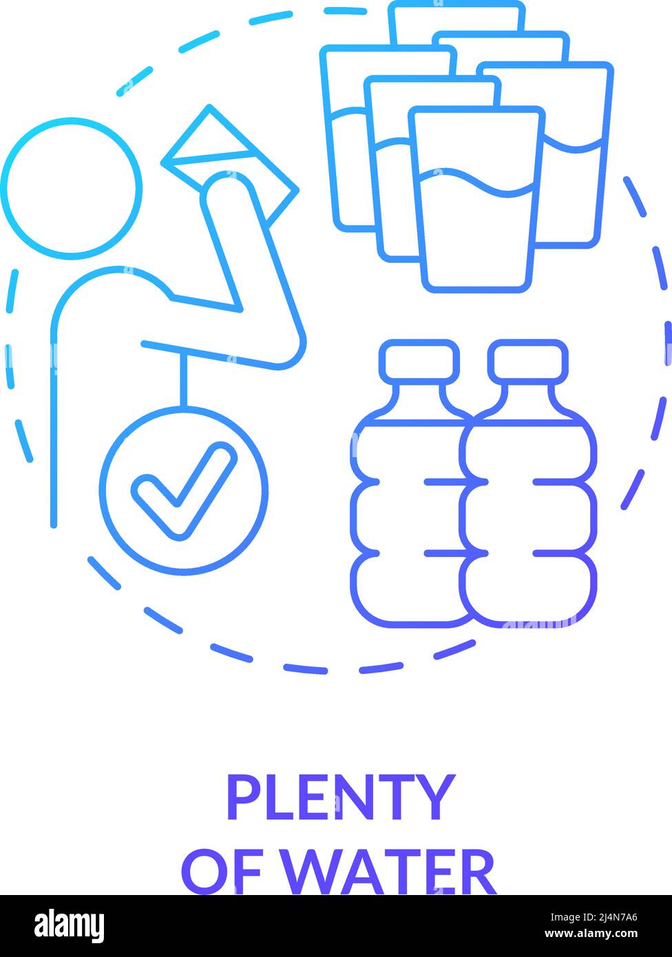 Plenty of water blue gradient concept icon Stock Vector Image & Art - Alamy