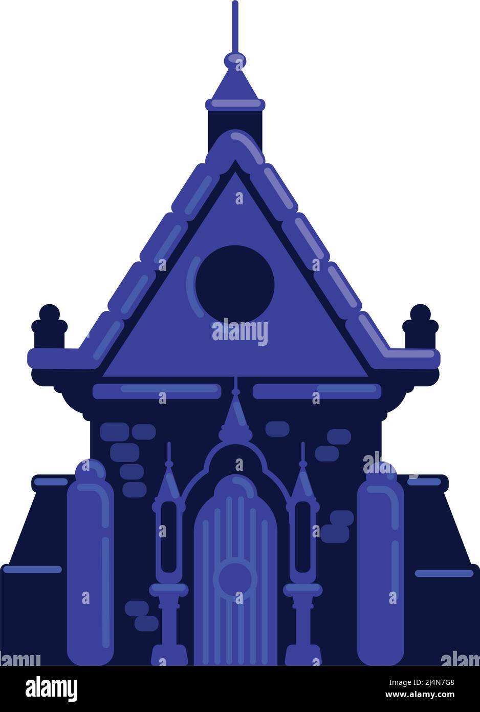 The gothic chapel Stock Vector Images - Alamy