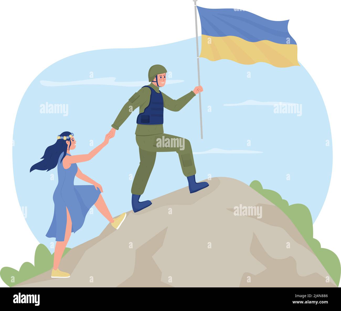 War of independence Stock Vector Images - Alamy