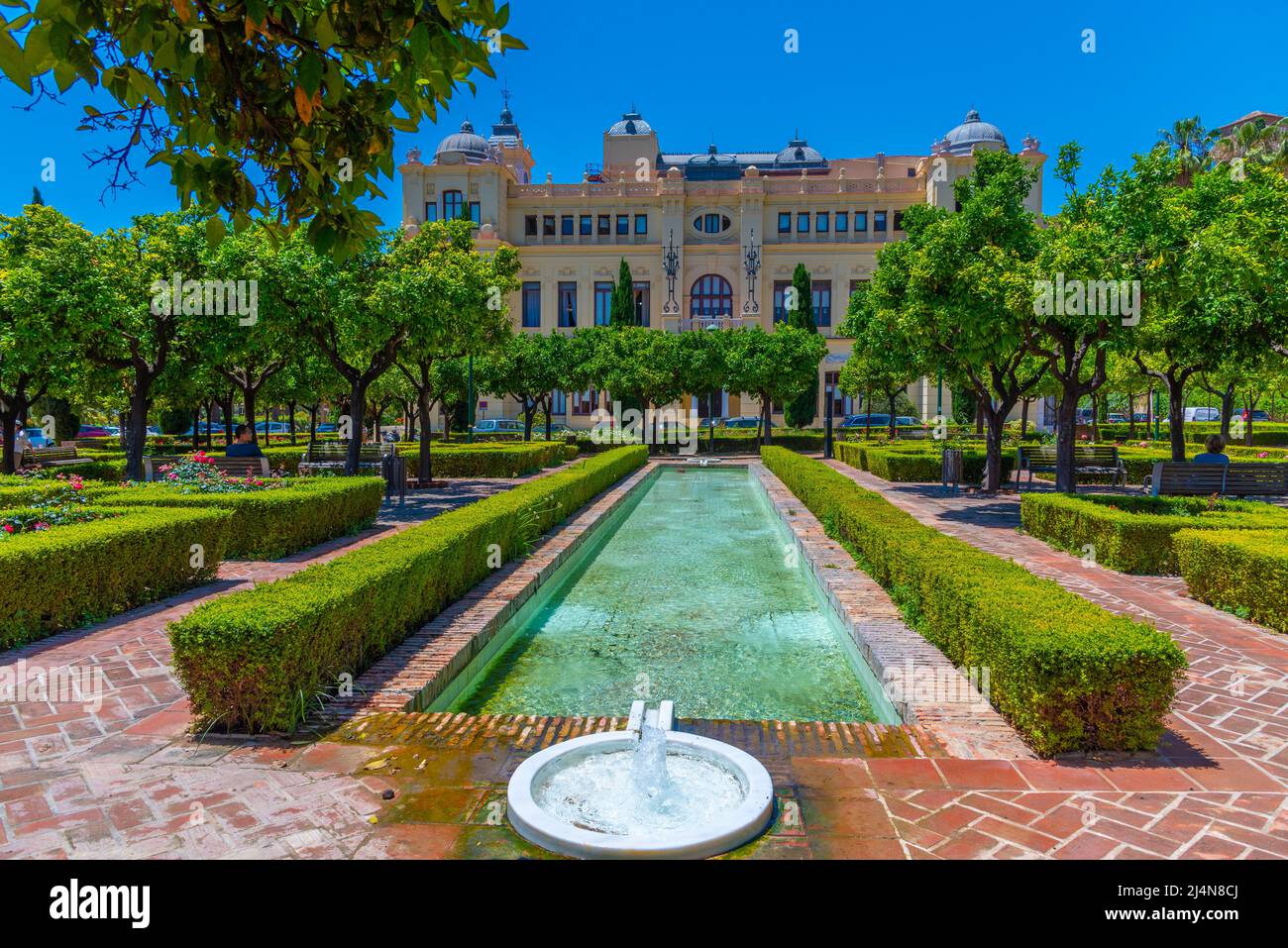 City hall and pedro luis alonso garden hi-res stock photography and ...