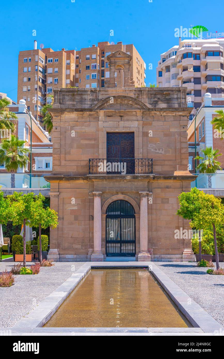 historical house situated inside of the port of malaga in spain Stock ...