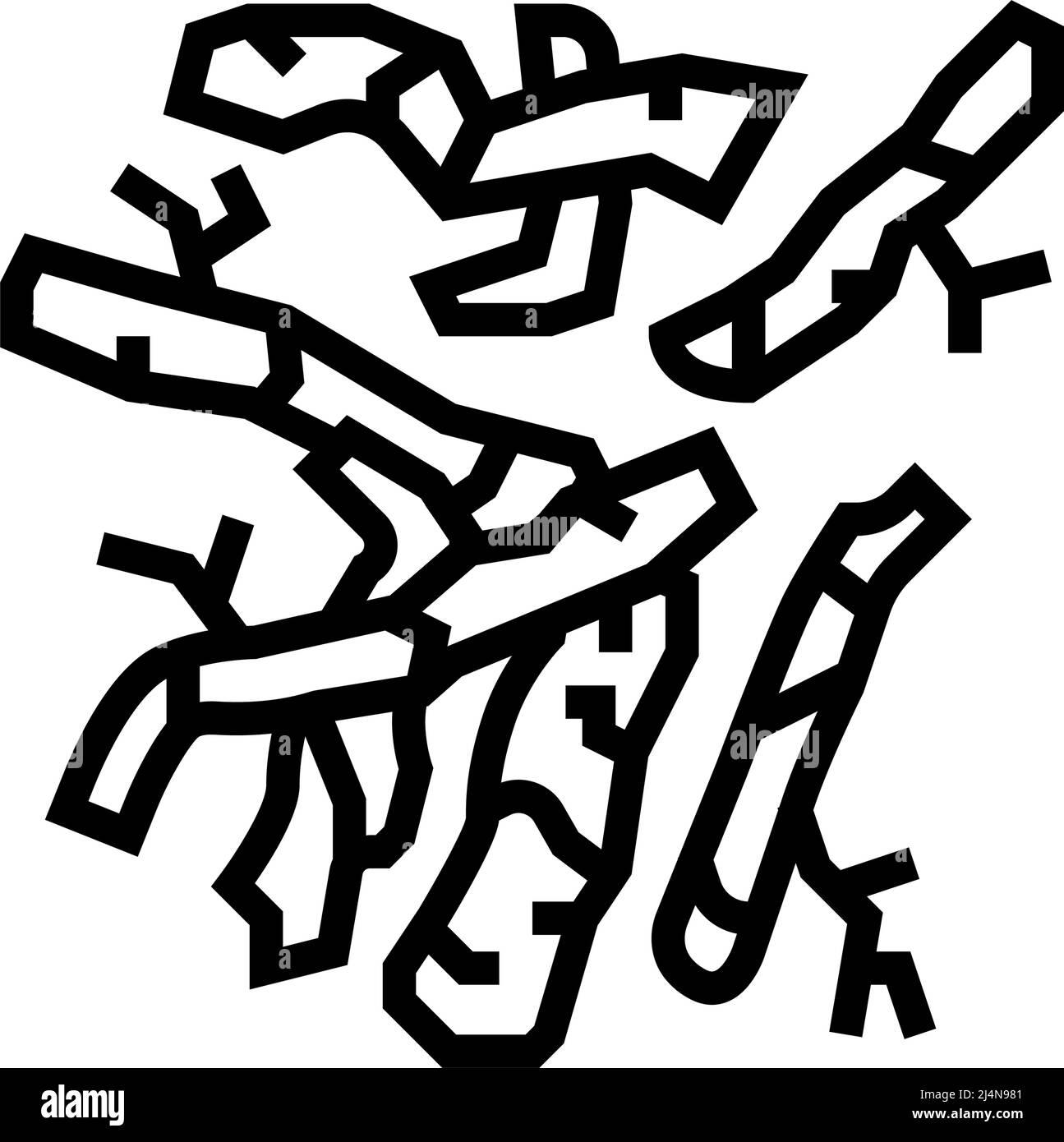 root plant line icon vector illustration Stock Vector Image & Art - Alamy