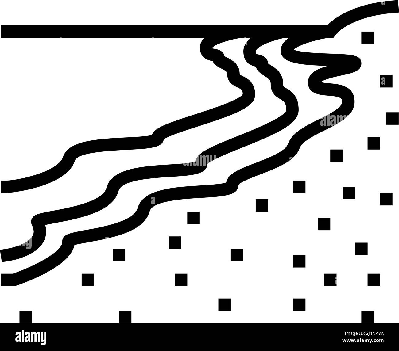 sea coastline line icon vector illustration Stock Vector Image & Art ...