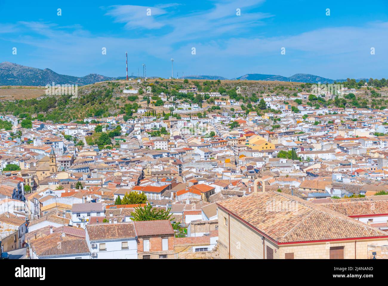 Aerial view of Alcala la Real town in Spain Stock Photo - Alamy