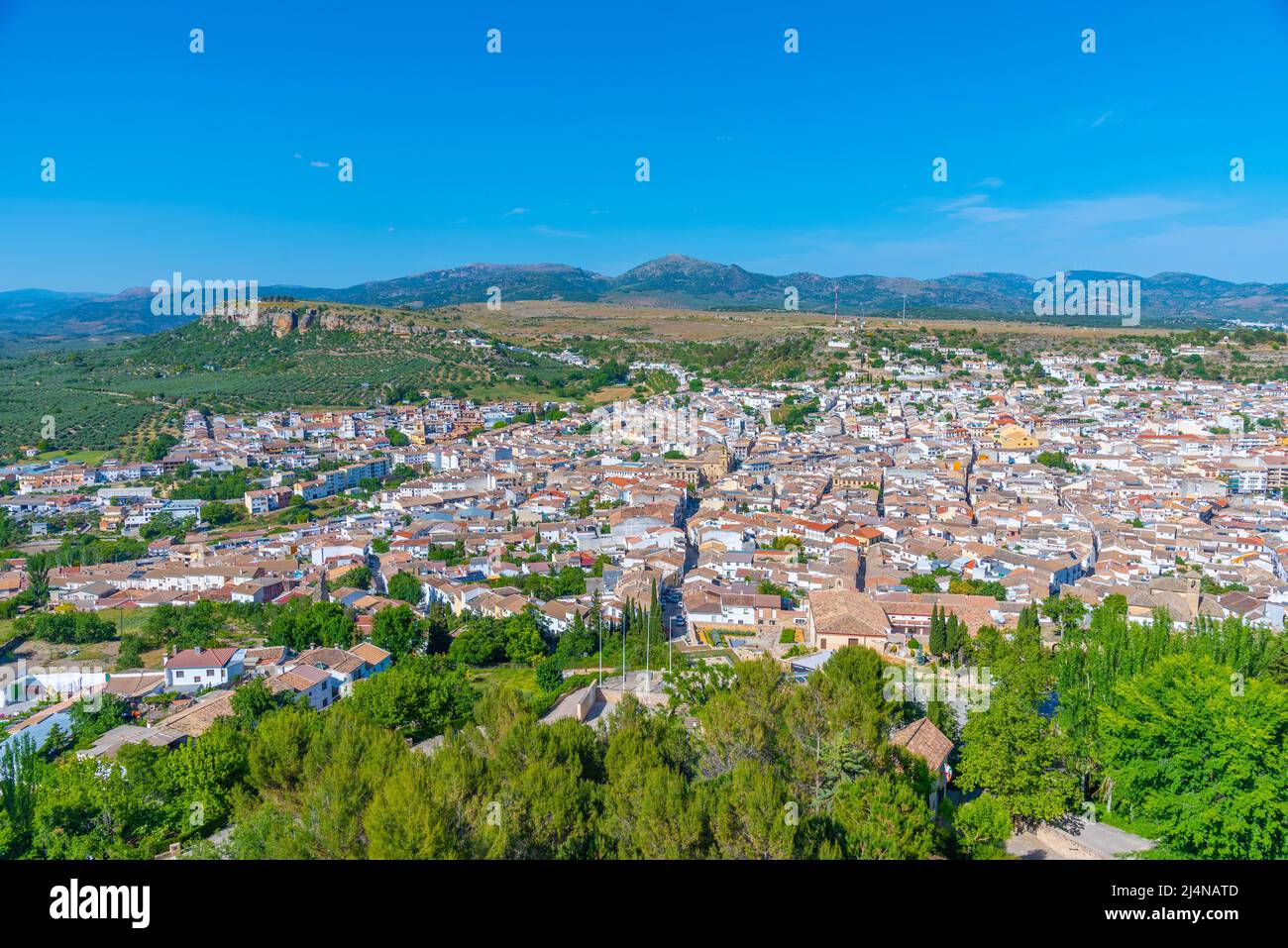 Aerial view of Alcala la Real town in Spain Stock Photo - Alamy