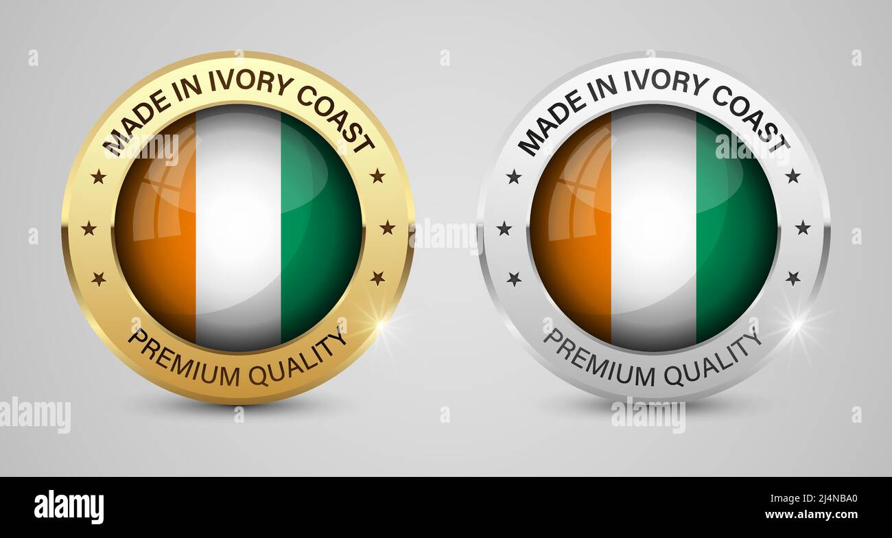 Ivory coast map Stock Vector Images - Alamy