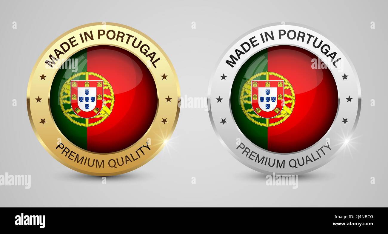 Made in Portugal graphics and labels set. Some elements of impact for ...