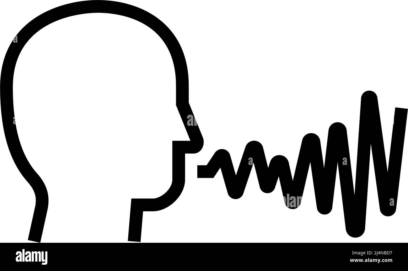 voice vocal line icon vector illustration Stock Vector Image & Art - Alamy