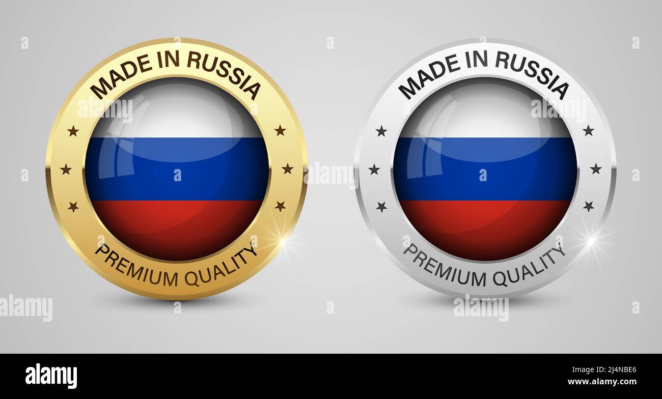 Made in Russia graphics and labels set. Some elements of impact for the ...