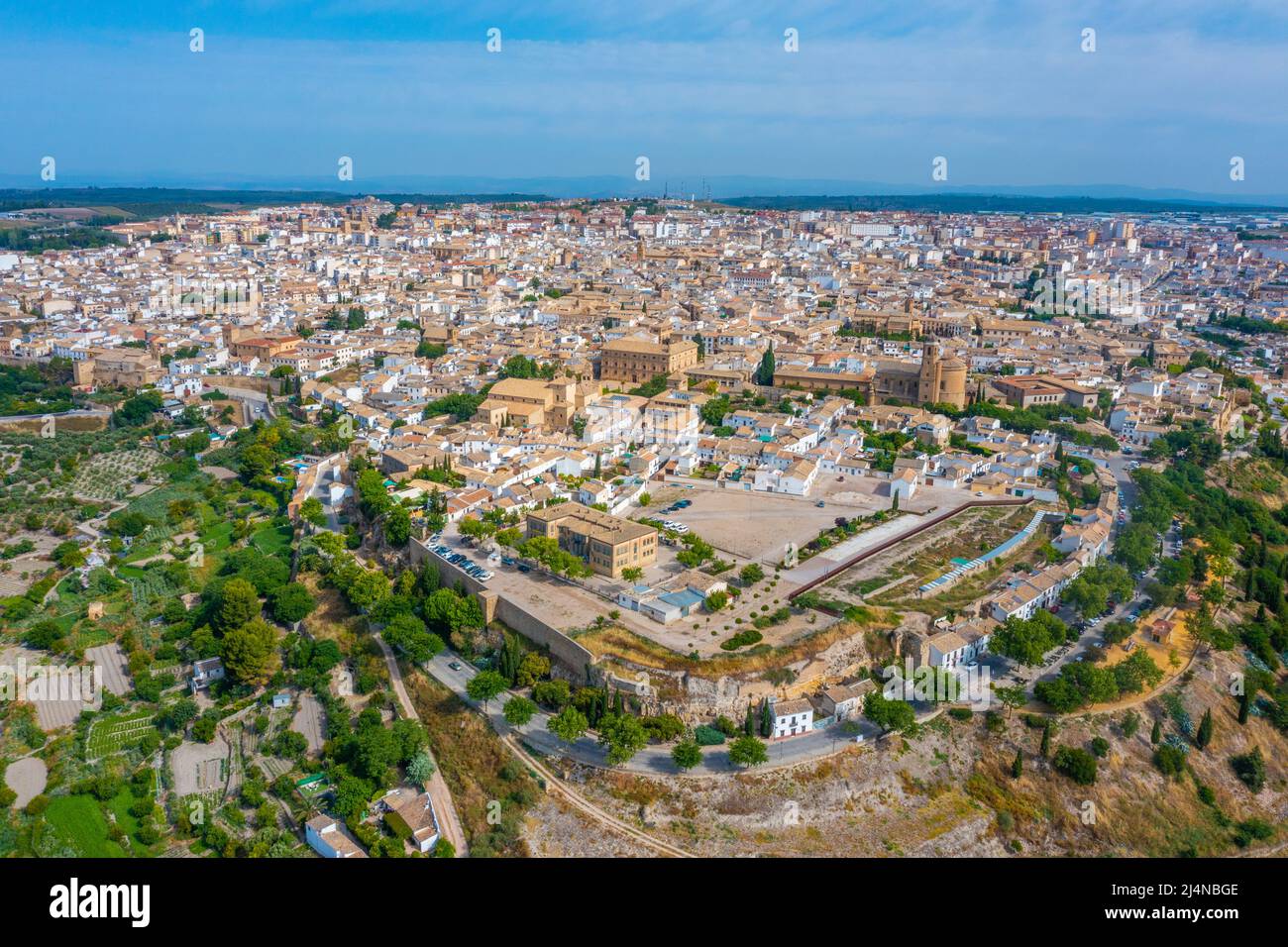 Aerial view of Spanish town Ubeda Stock Photo - Alamy