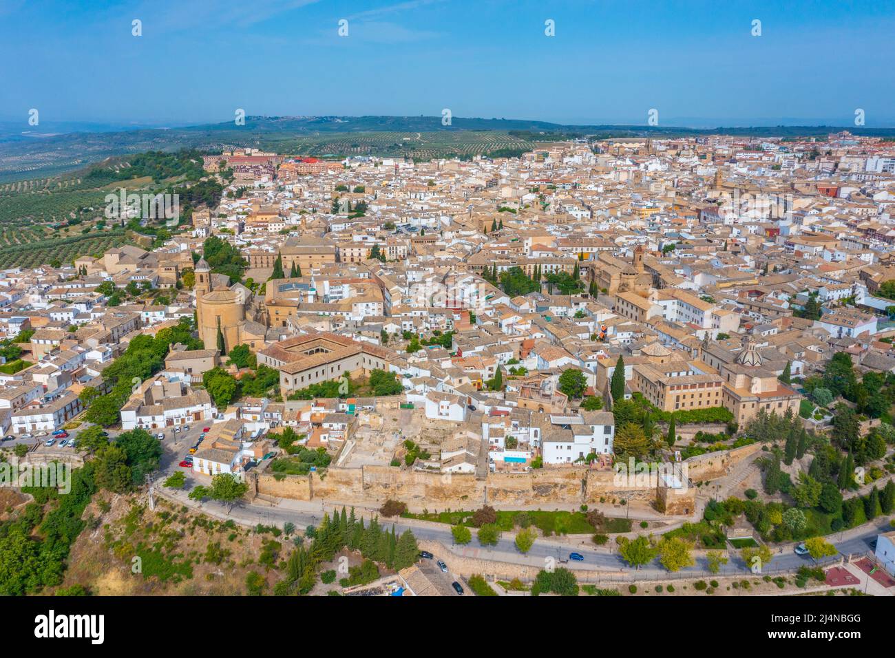 Aerial view of Spanish town Ubeda Stock Photo - Alamy