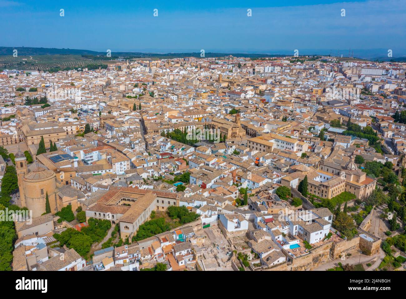 Aerial view of Spanish town Ubeda Stock Photo - Alamy