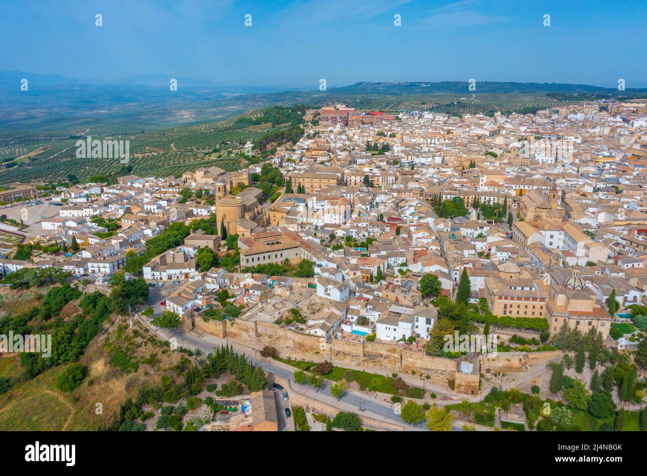 Aerial view of Spanish town Ubeda Stock Photo - Alamy