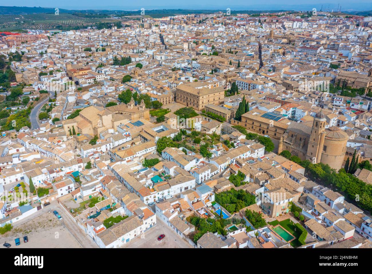 Aerial view of Spanish town Ubeda Stock Photo - Alamy
