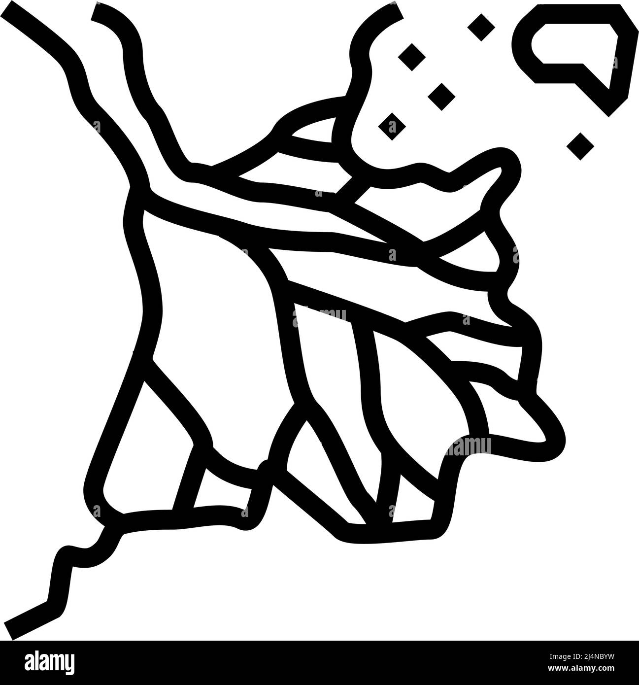 delta river line icon vector illustration Stock Vector Image & Art - Alamy