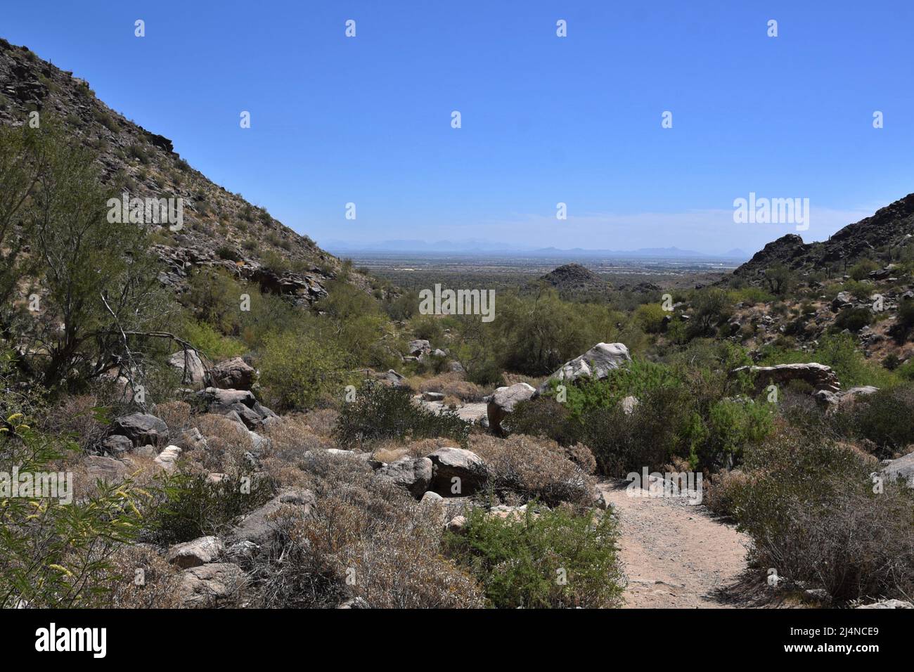 View at White Tank Mountain Regional Park in Waddell Arizona. The ...