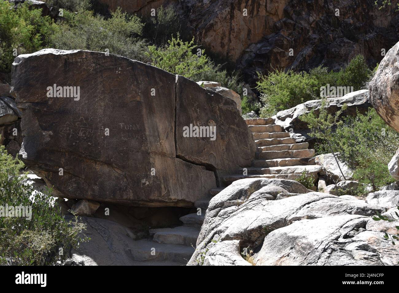 View at White Tank Mountain Regional Park in Waddell Arizona. The ...