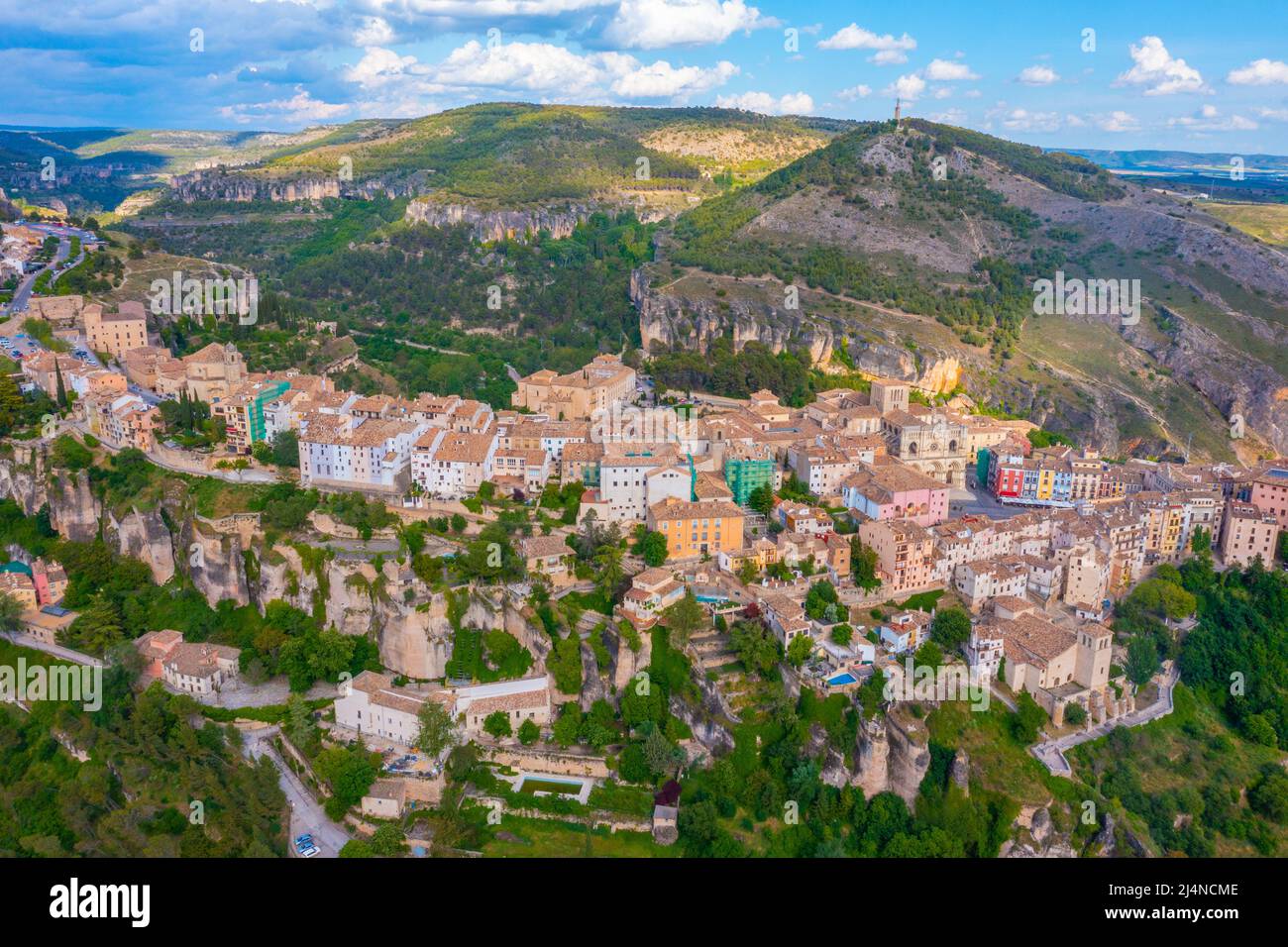 Aerial view of Spanish town Cuenca Stock Photo - Alamy