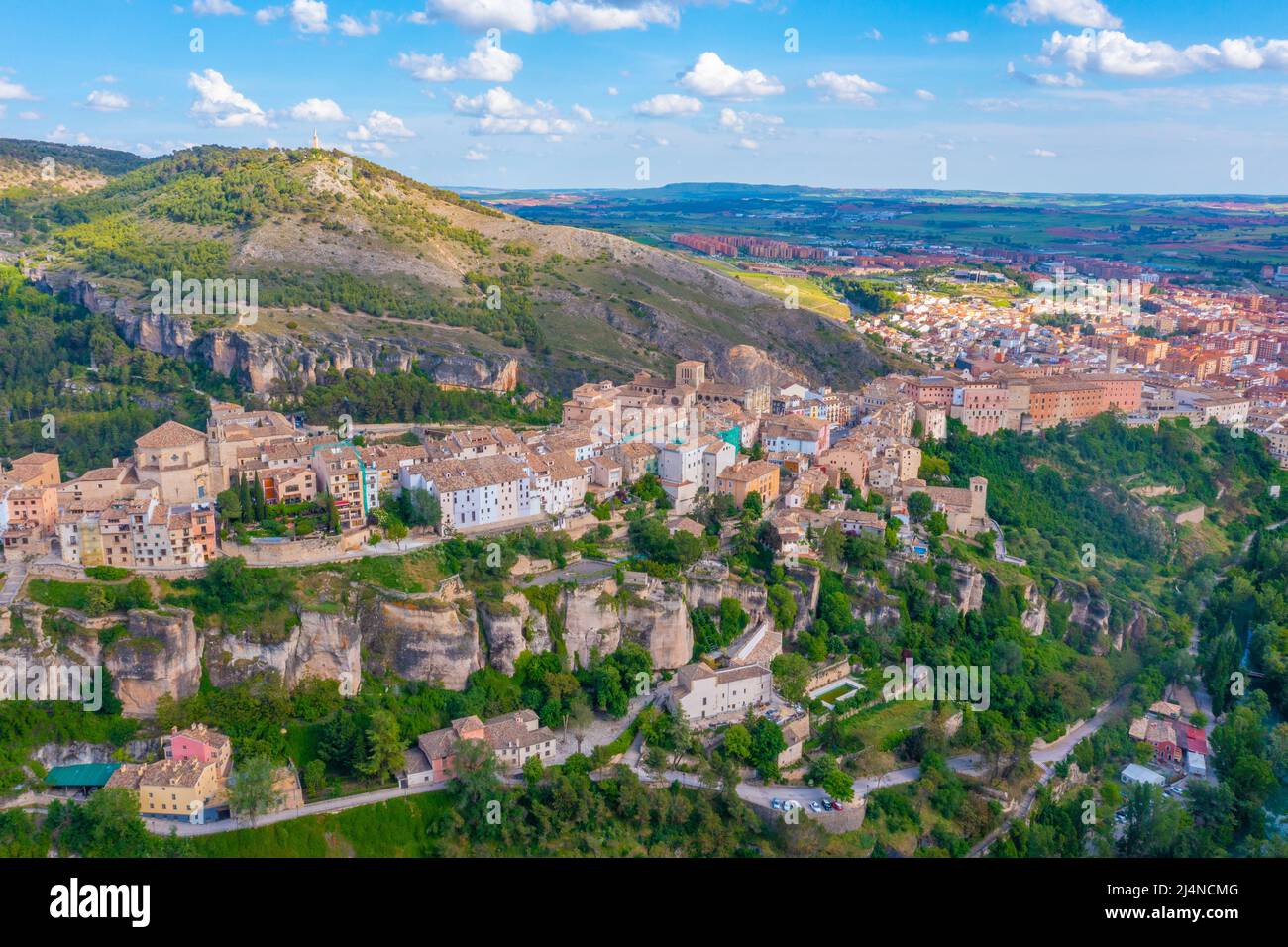 Aerial view of Spanish town Cuenca Stock Photo - Alamy