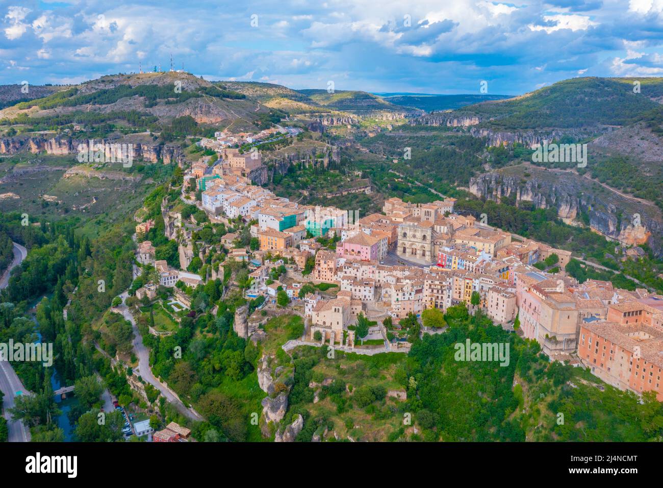 Aerial view of Spanish town Cuenca Stock Photo - Alamy