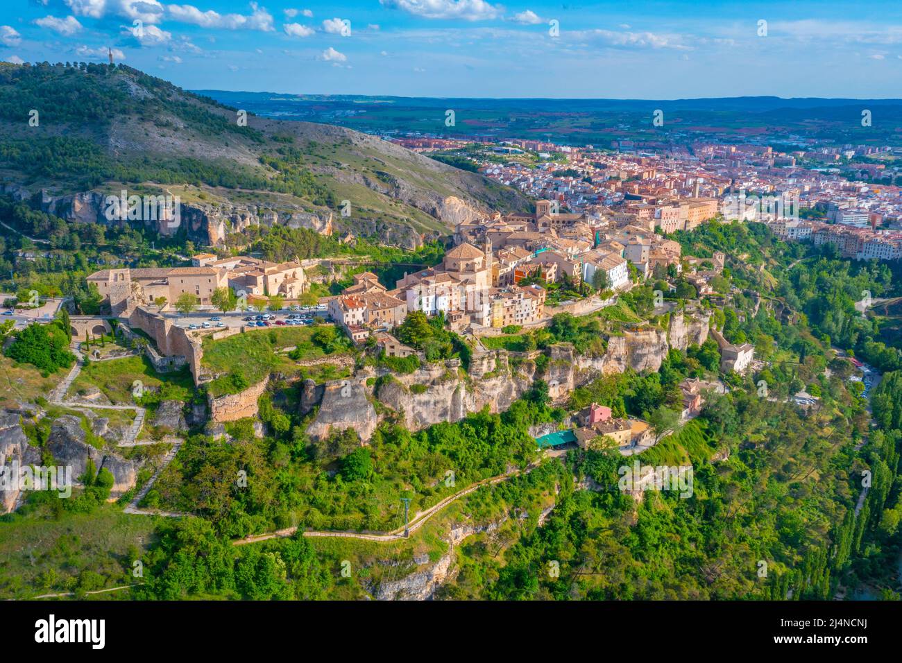 Aerial view of Spanish town Cuenca Stock Photo - Alamy