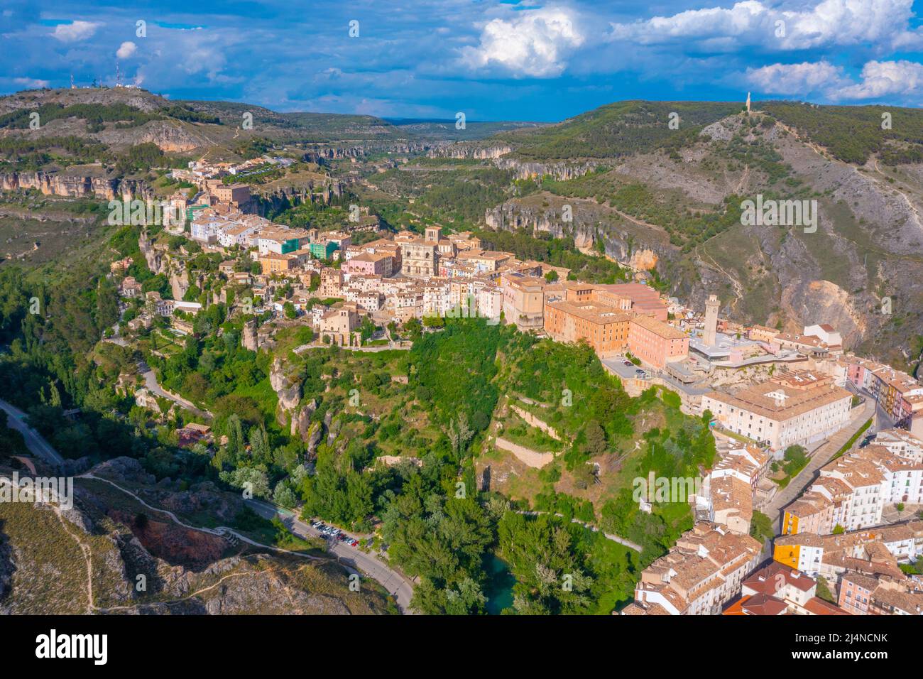 Aerial view of Spanish town Cuenca Stock Photo - Alamy