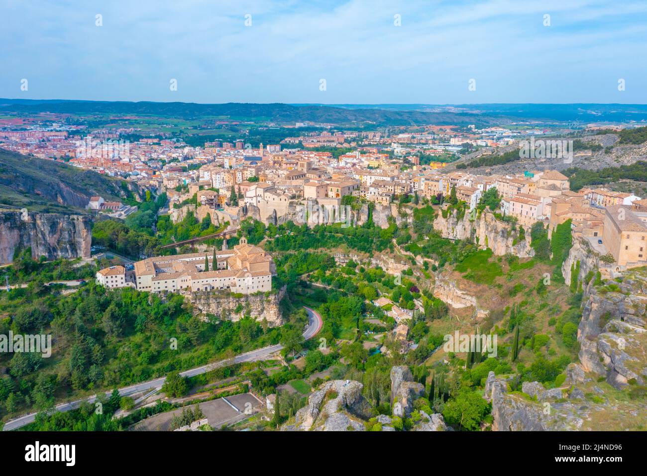 Aerial view of Spanish town Cuenca Stock Photo - Alamy