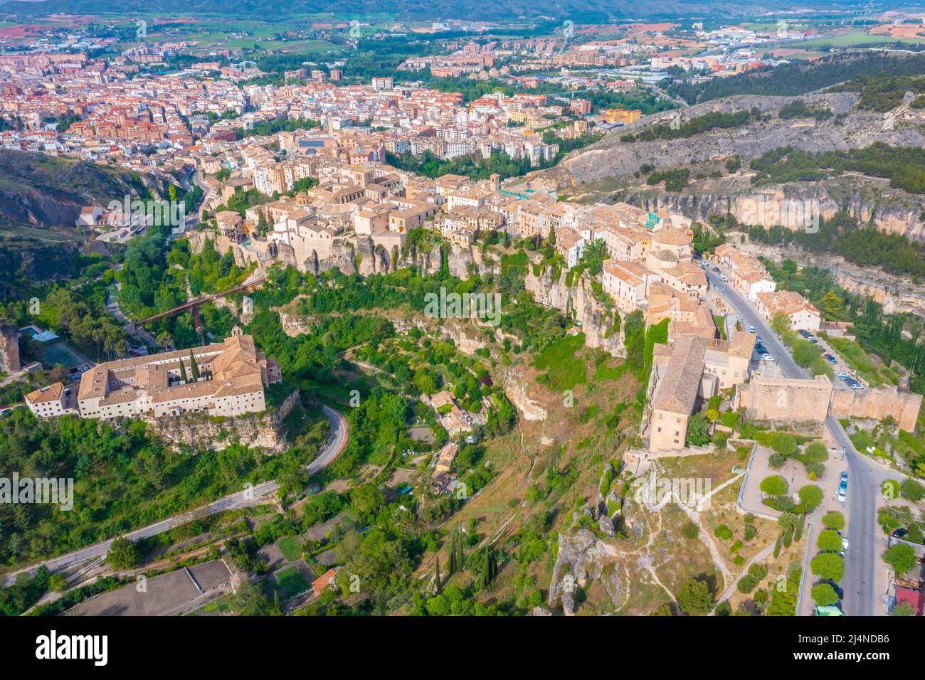 Aerial view of Spanish town Cuenca Stock Photo - Alamy