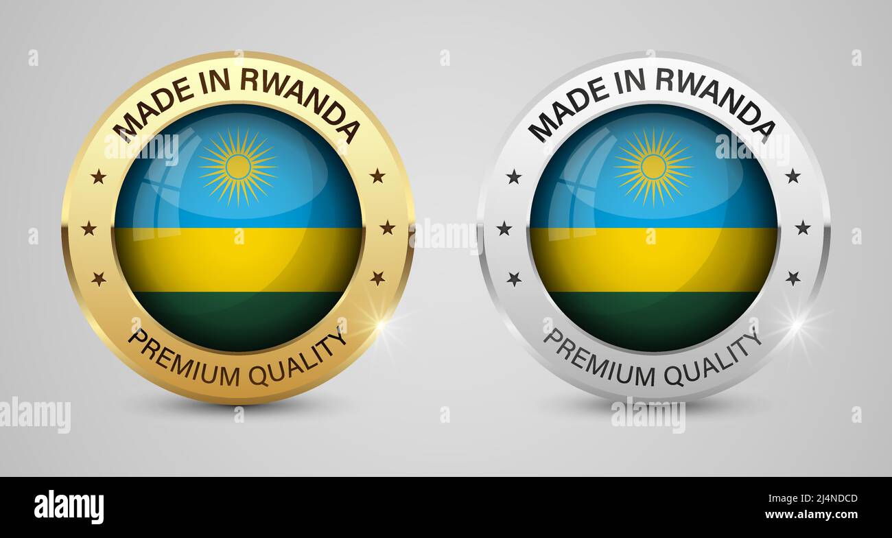 Made in Rwanda graphics and labels set. Some elements of impact for the ...