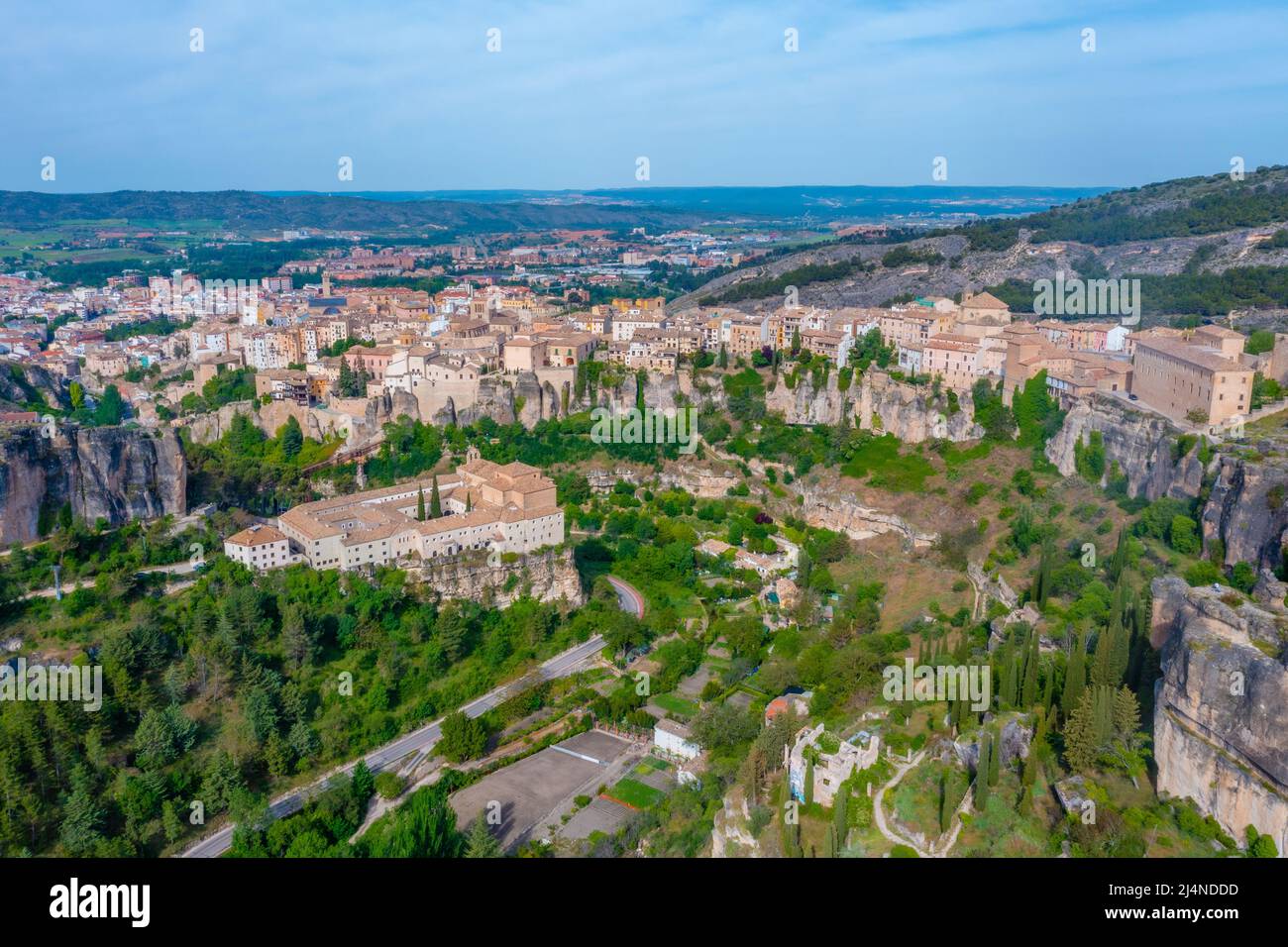 Aerial view of Spanish town Cuenca Stock Photo - Alamy