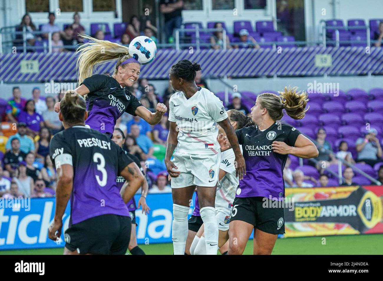 Orlando, Florida, USA, April 16, 2022, Orlando Pride Midfielder Mikayla ...