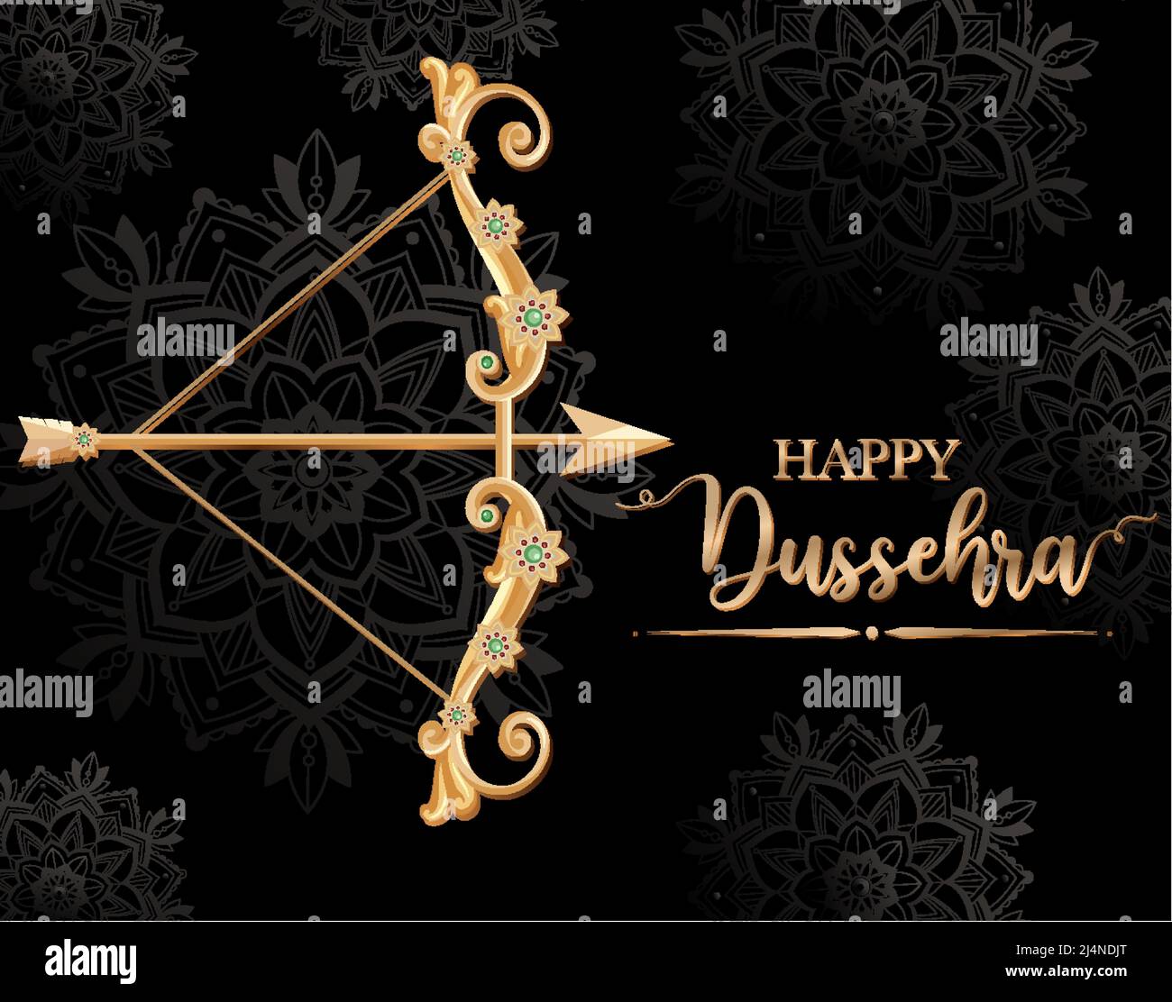 Happy Dussehra festival poster design illustration Stock Vector Image ...