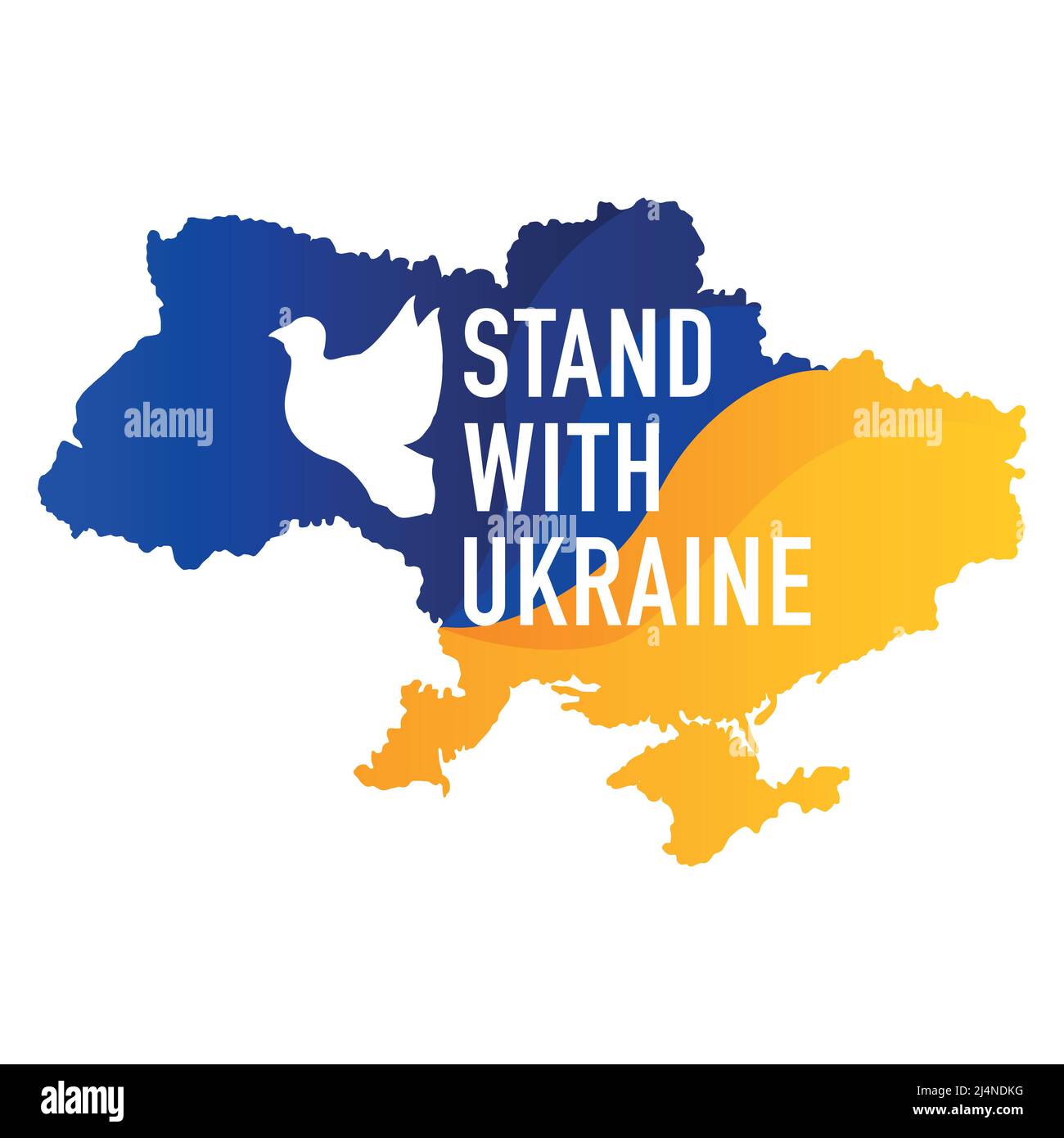 Stand With Ukraine Poster Template Stock Vector Image & Art - Alamy