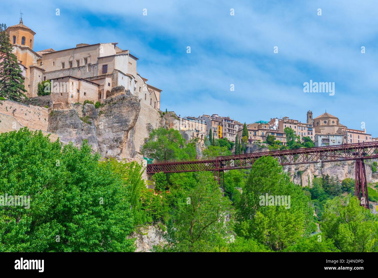 San Pablo bridge over river Huecar in Cuenca, Spain Stock Photo - Alamy