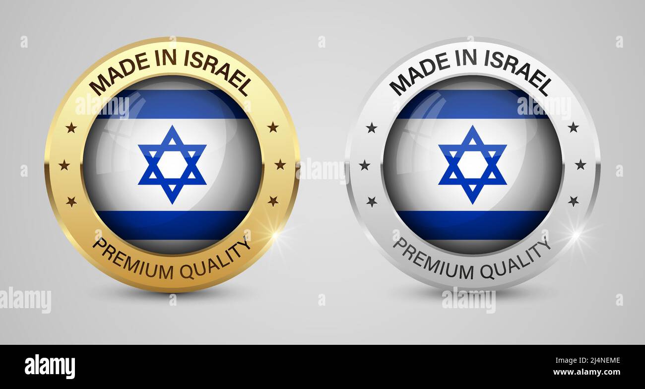 Made in Israel graphics and labels set. Some elements of impact for the ...