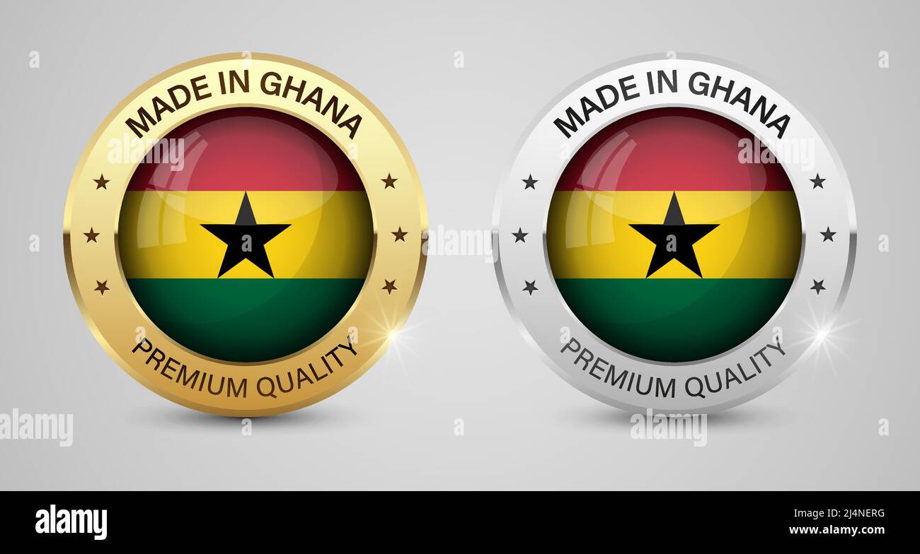 Made in Ghana graphics and labels set. Some elements of impact for the ...