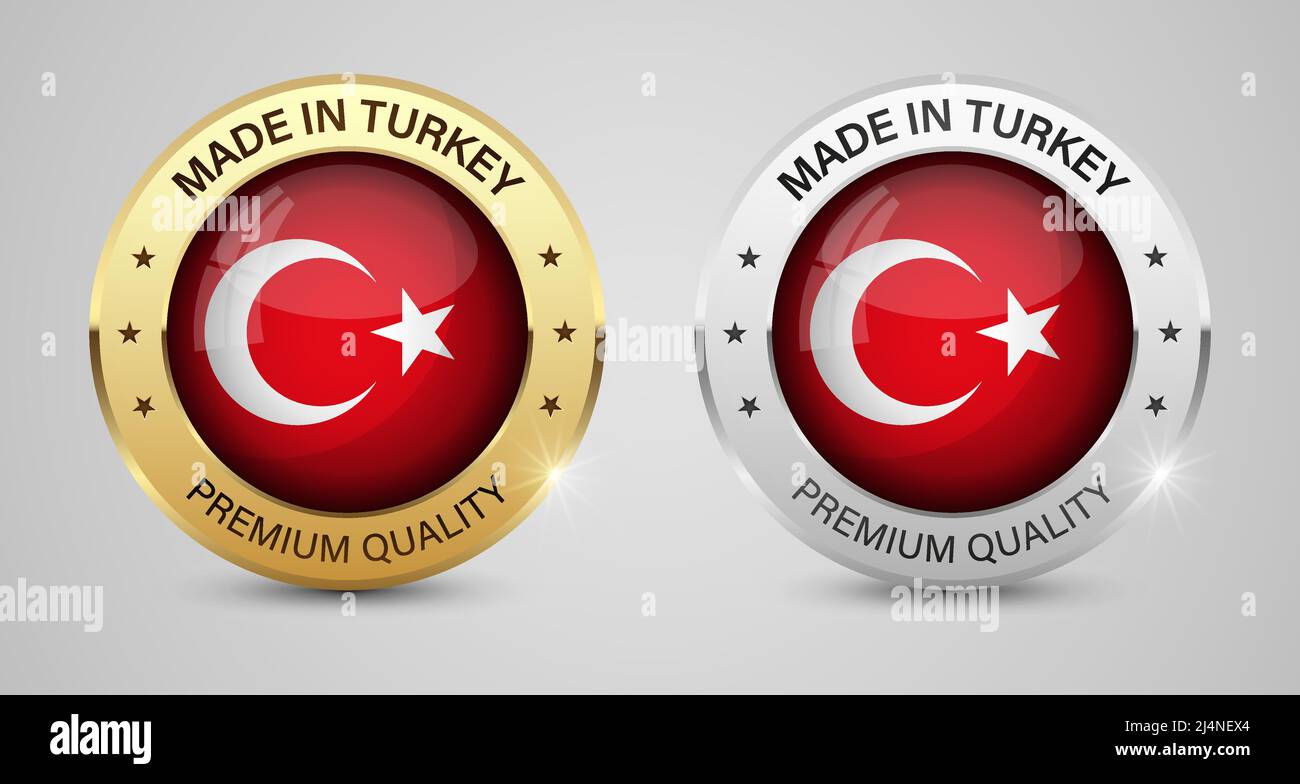 Made in Turkey graphics and labels set. Some elements of impact for the ...