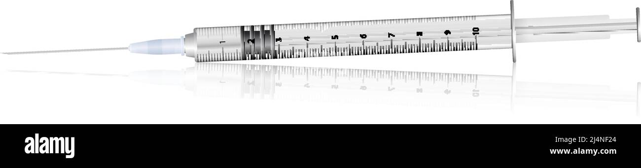 Syringe on a white background. Vector illustration Stock Vector Image ...