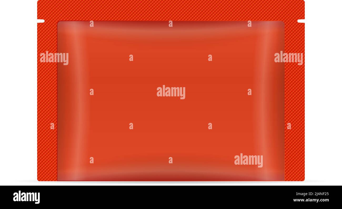 Sachet on a white background. Vector illustration Stock Vector Image ...