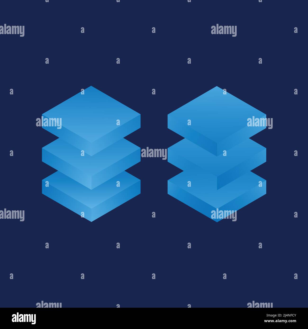 Isometric logo hi-res stock photography and images - Alamy