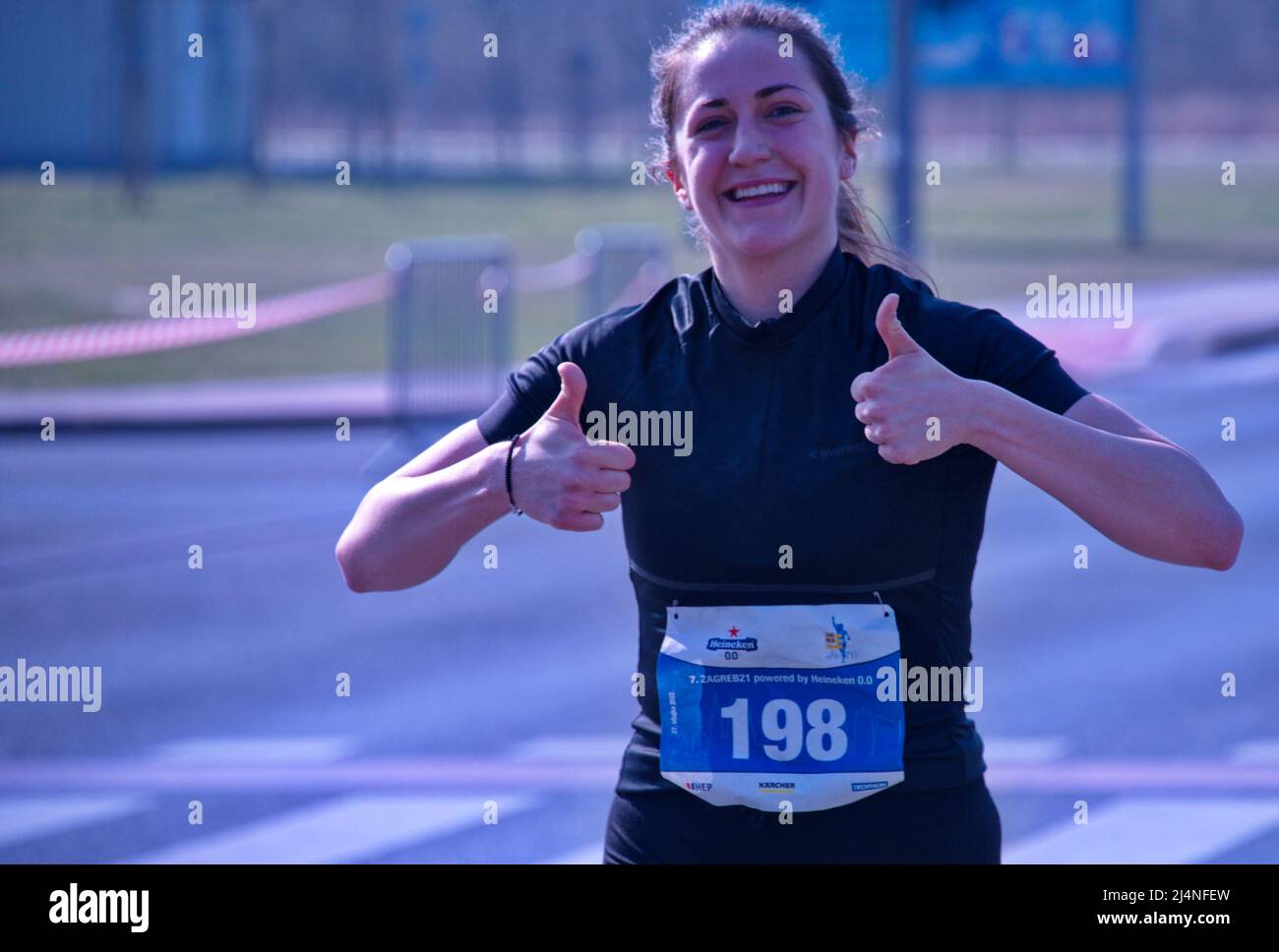Marathon running woman hi-res stock photography and images - Alamy