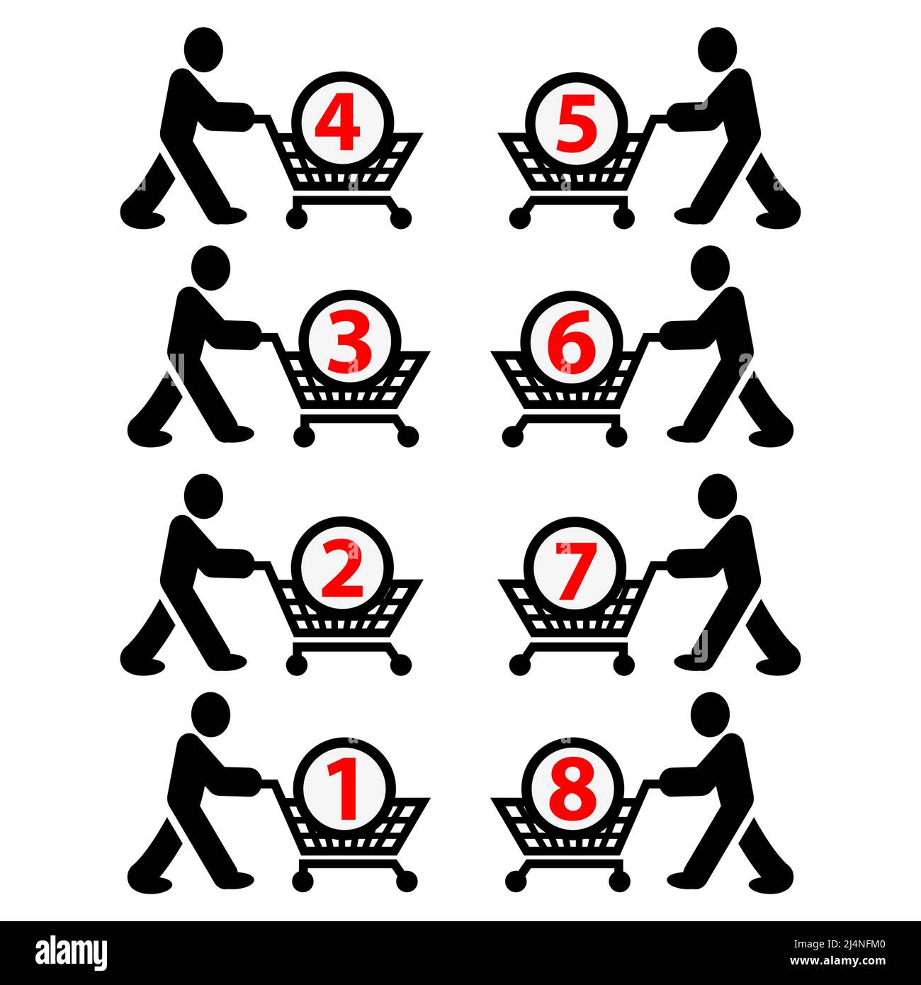 Shopping cart clipart hi-res stock photography and images - Alamy