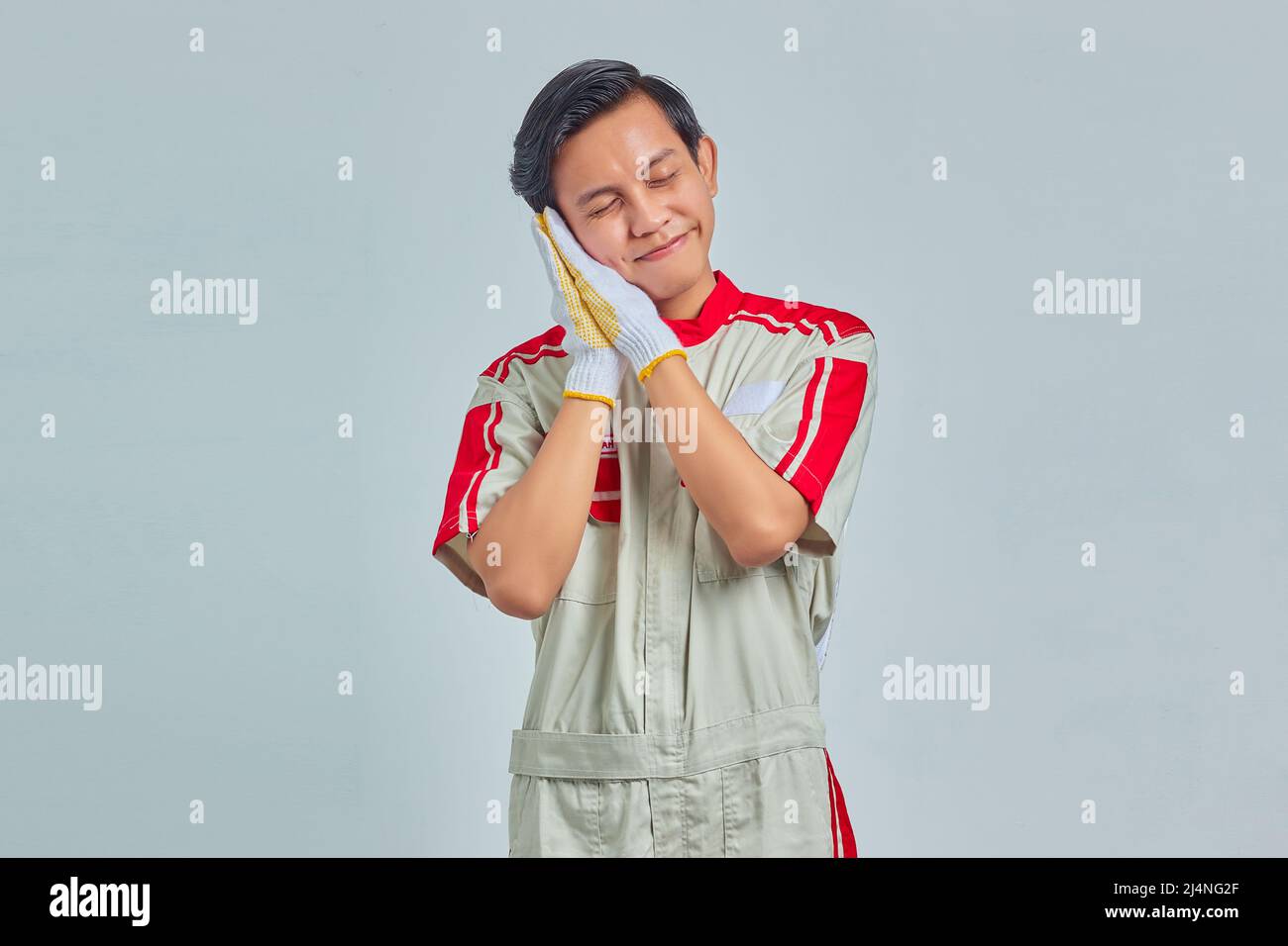 Sleeping man uniform hi-res stock photography and images - Alamy