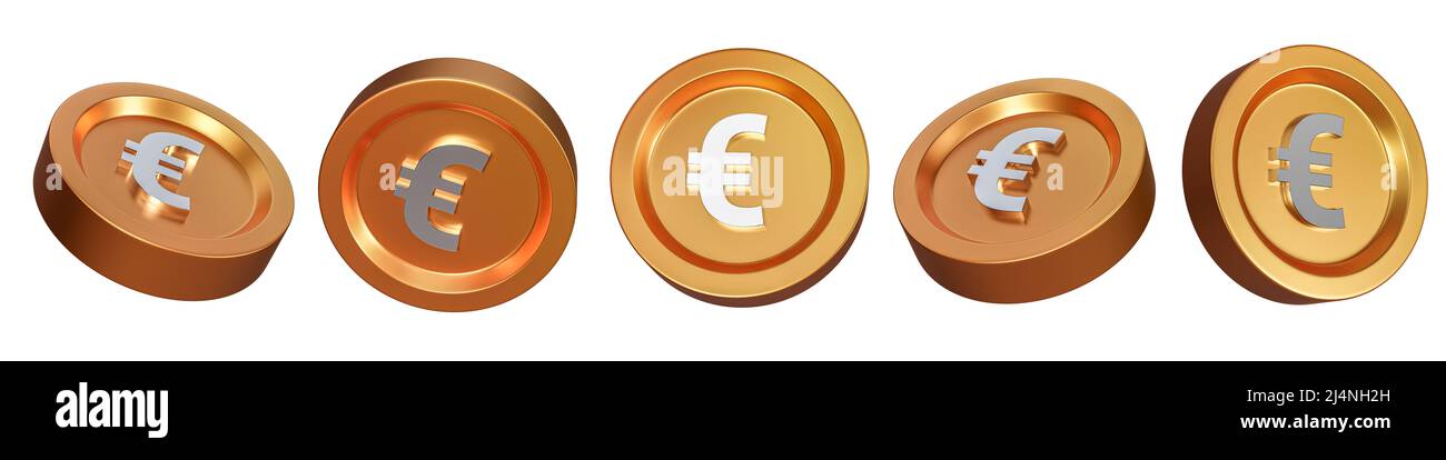 Set 3d realistic golden Cut Out Stock Images & Pictures - Alamy