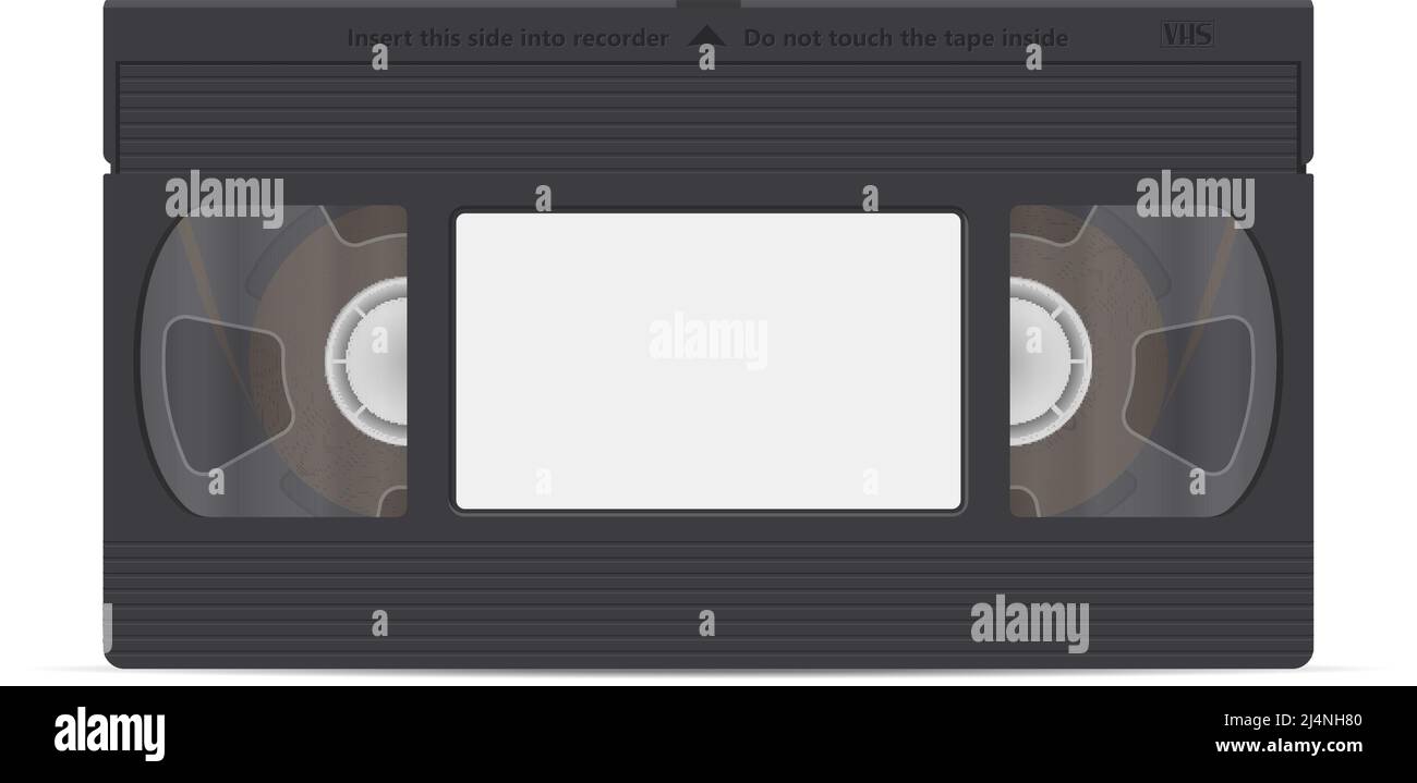 Video cassette on a white background. Vector illustration Stock Vector ...