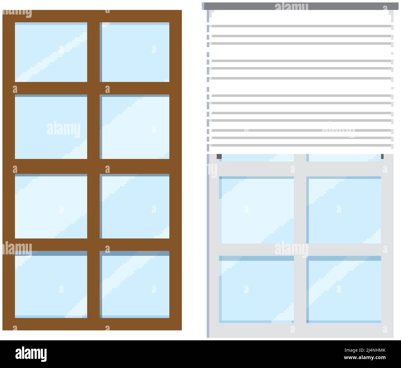Different vertical house windows illustration Stock Vector Image & Art ...