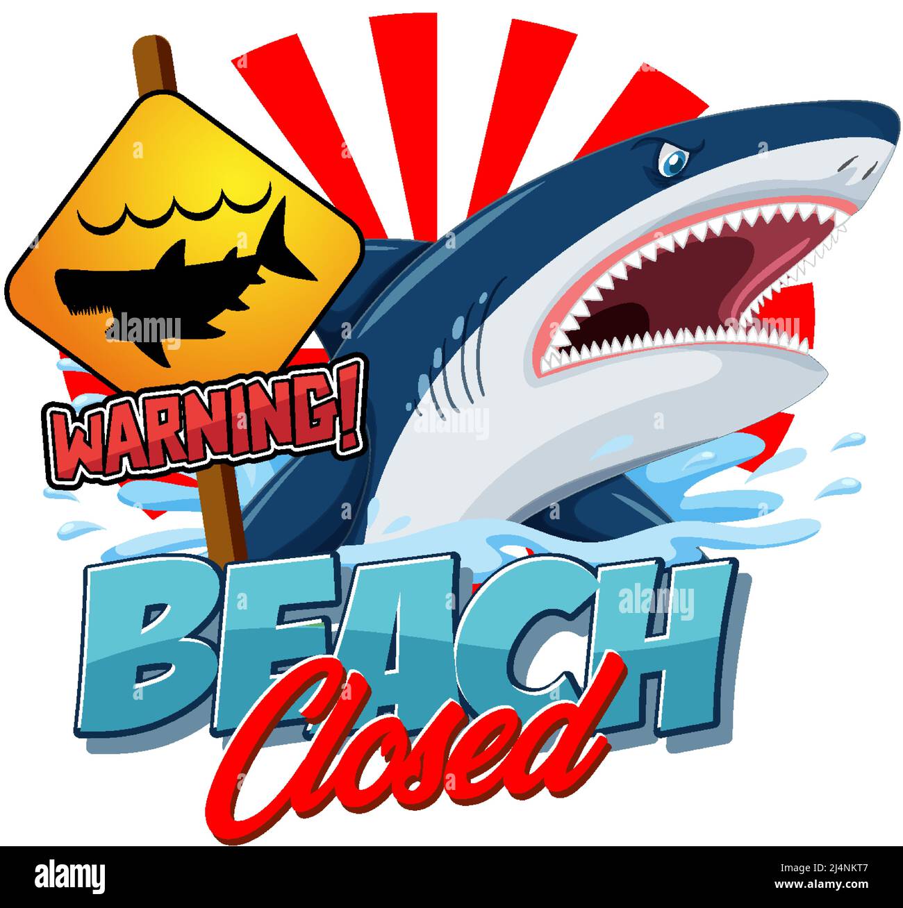 Beach warning sign blank Stock Vector Images - Alamy