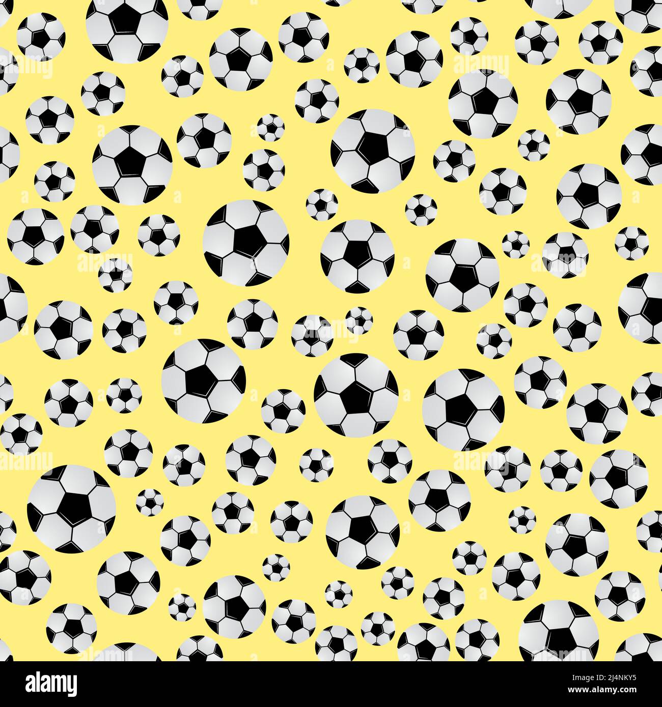 Soccer or football balls seamless pattern. Sport game background ...