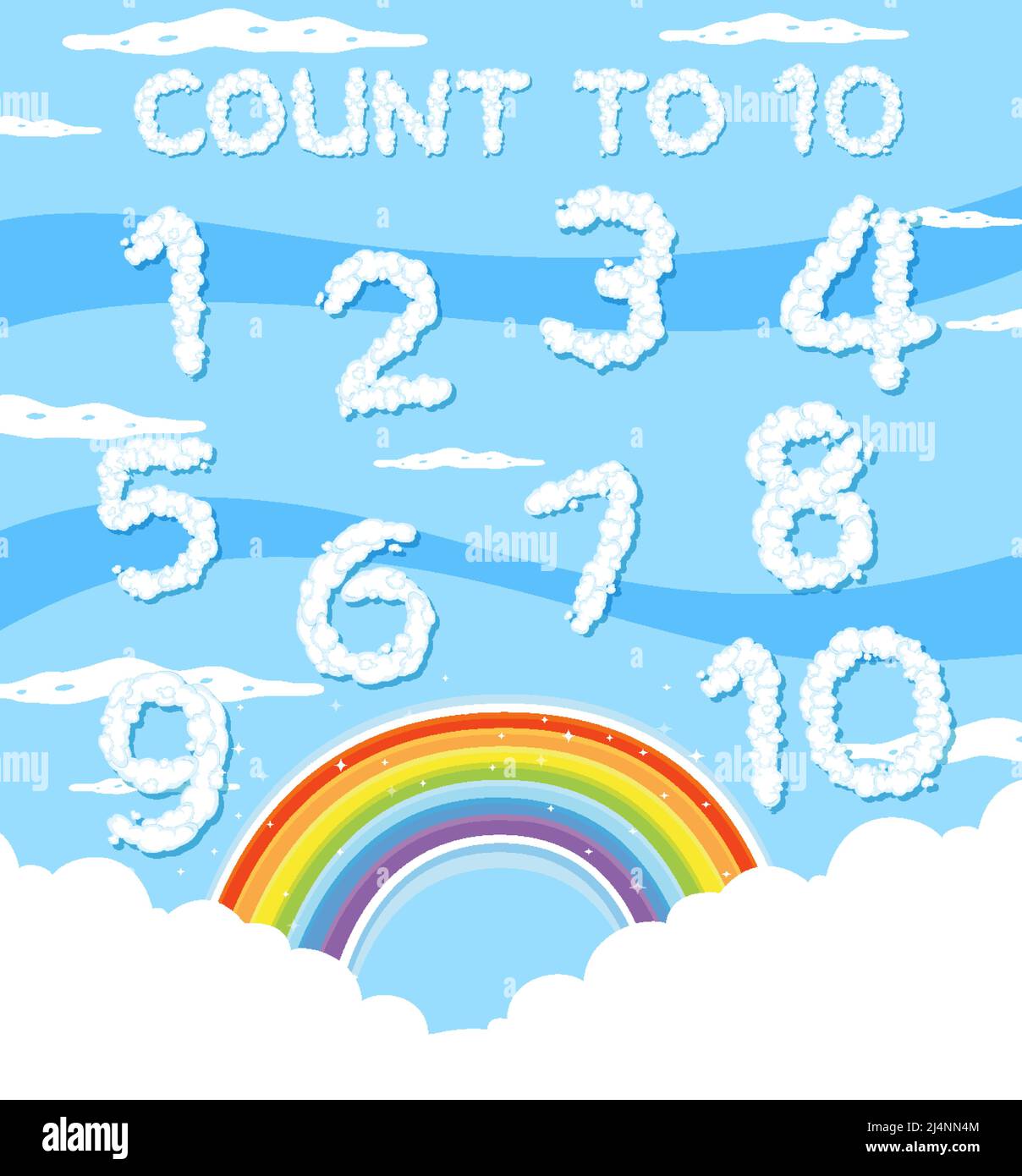 Number 0 to 9 with math symbols illustration Stock Vector Image & Art ...