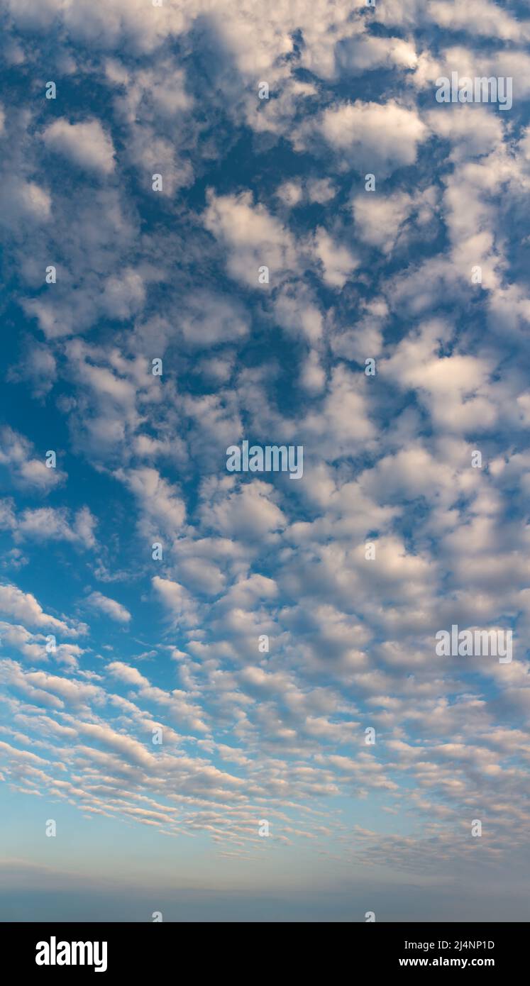 Fantastic soft thunderclouds, natural sky composition, vertical ...